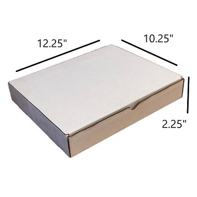 12.25 x 10.25 x 2.25" White Mailer – Service Box Shop