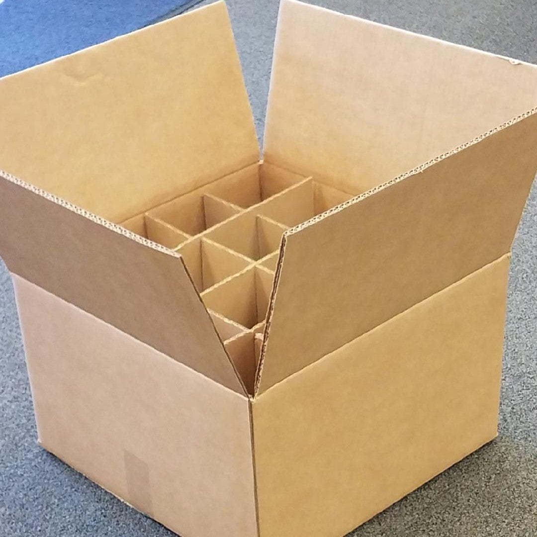 17 x 17 x 10" Glass Box w/Divider – Service Box Shop