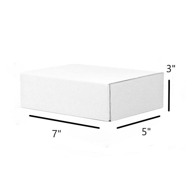 7x5x3 White Mailer – Service Box Shop